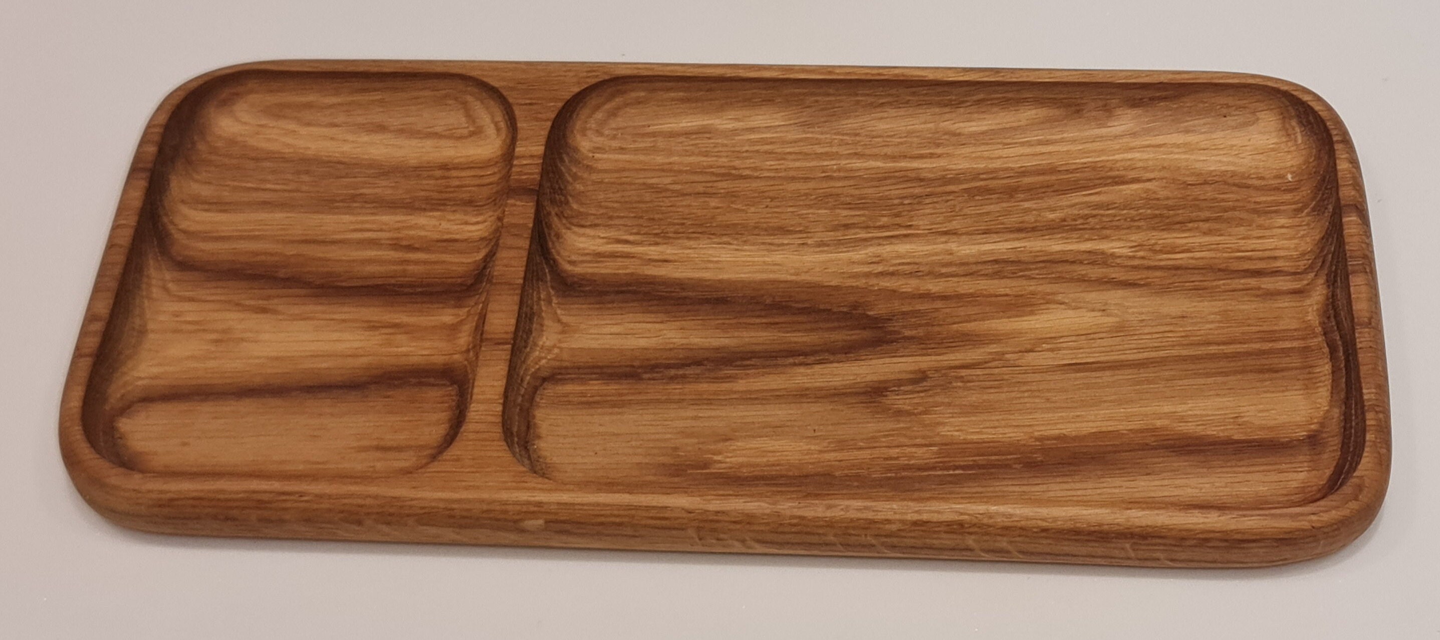 Rectangular Shape Solid Oak Wood Tray . - Etsy
