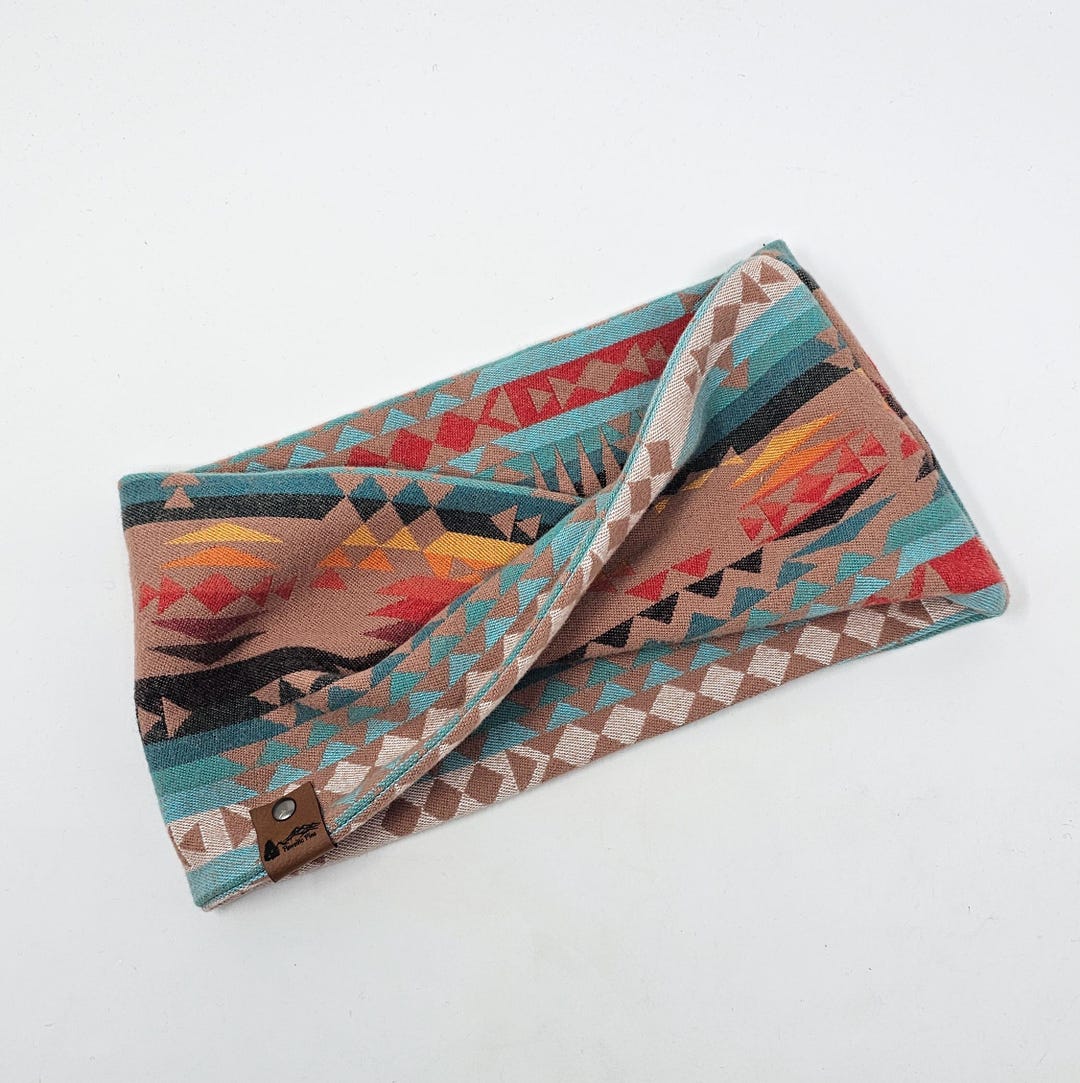 Dog Infinity Scarf "terra" Aztec Twist Scarf Aztec Dog Neck Wear Boho ...