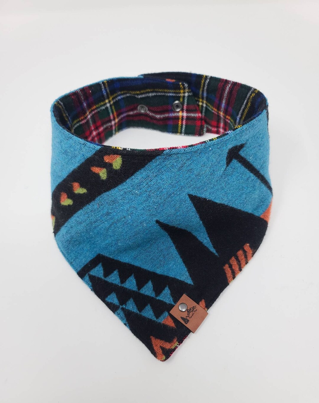 Dog Bandana "sesesh" Wool Aztec Snap on Style Dog Neck Wear Dog Clothes ...