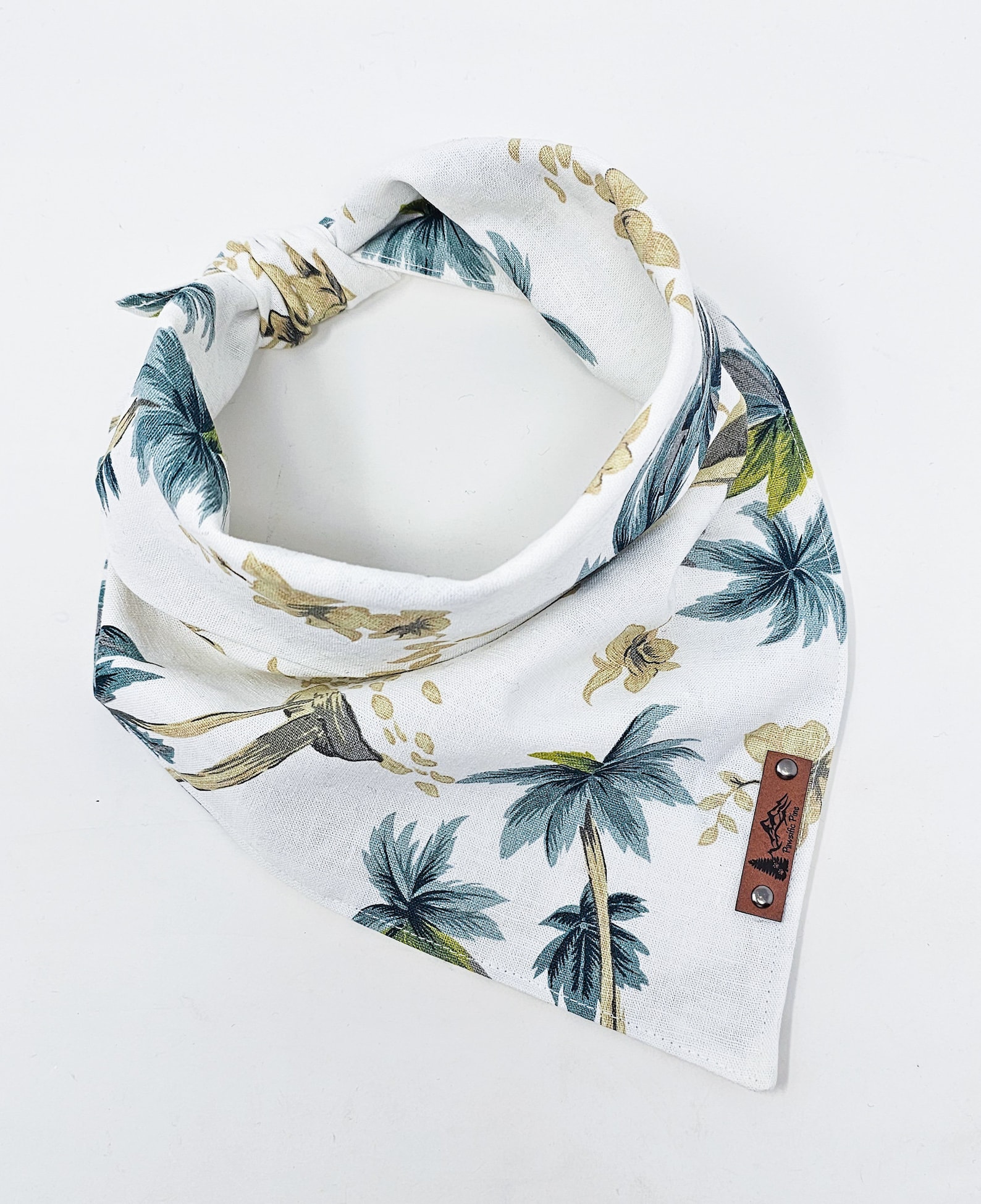 Pet Bandana "san Juan" Tropical Palm Trees Summer Dog Neck Wear Boho ...