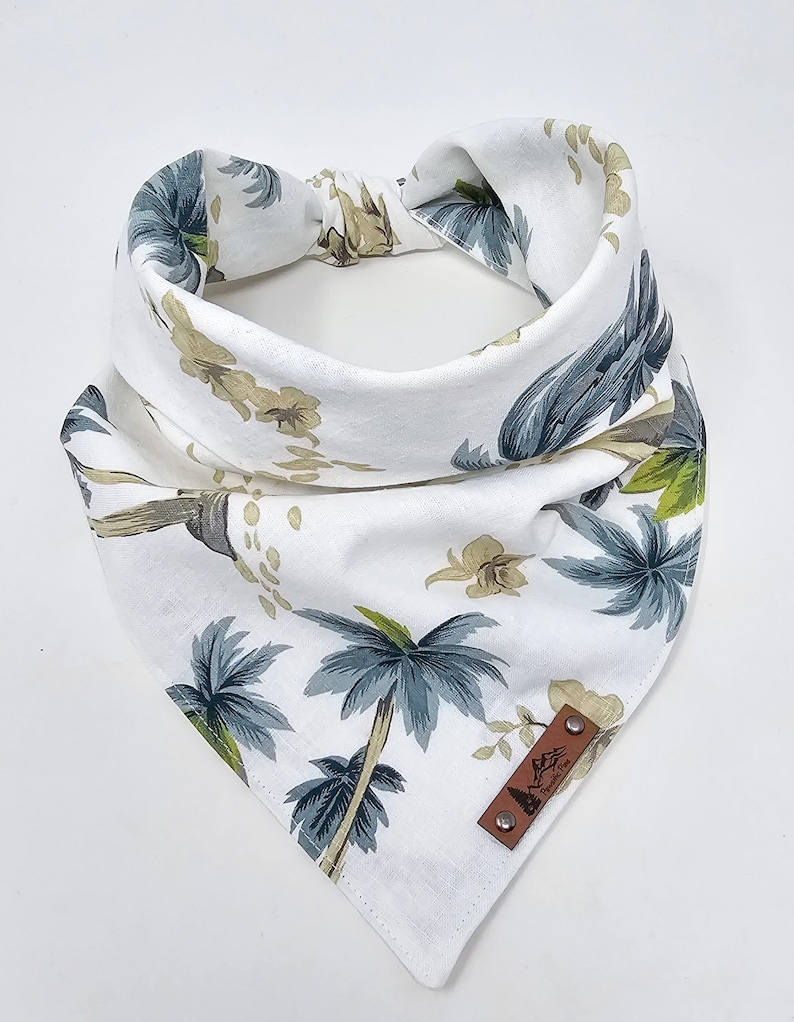 Pet Bandana "san Juan" Tropical Palm Trees Summer Dog Neck Wear Boho ...