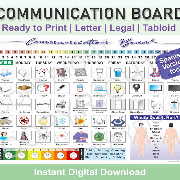 Communication Board - Etsy