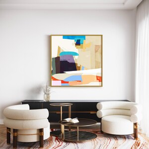 Square Abstract Printable Art, Digital Download, Abstract Digital Print ...