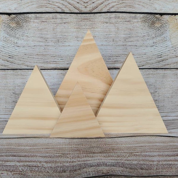 Triangle Wood - Etsy