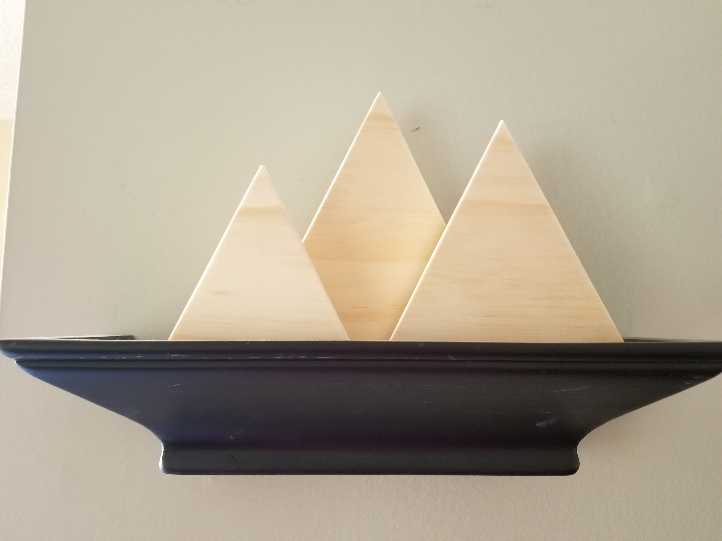 Unfinished Wooden Mountains Wood Triangles Wooden Mountains - Etsy