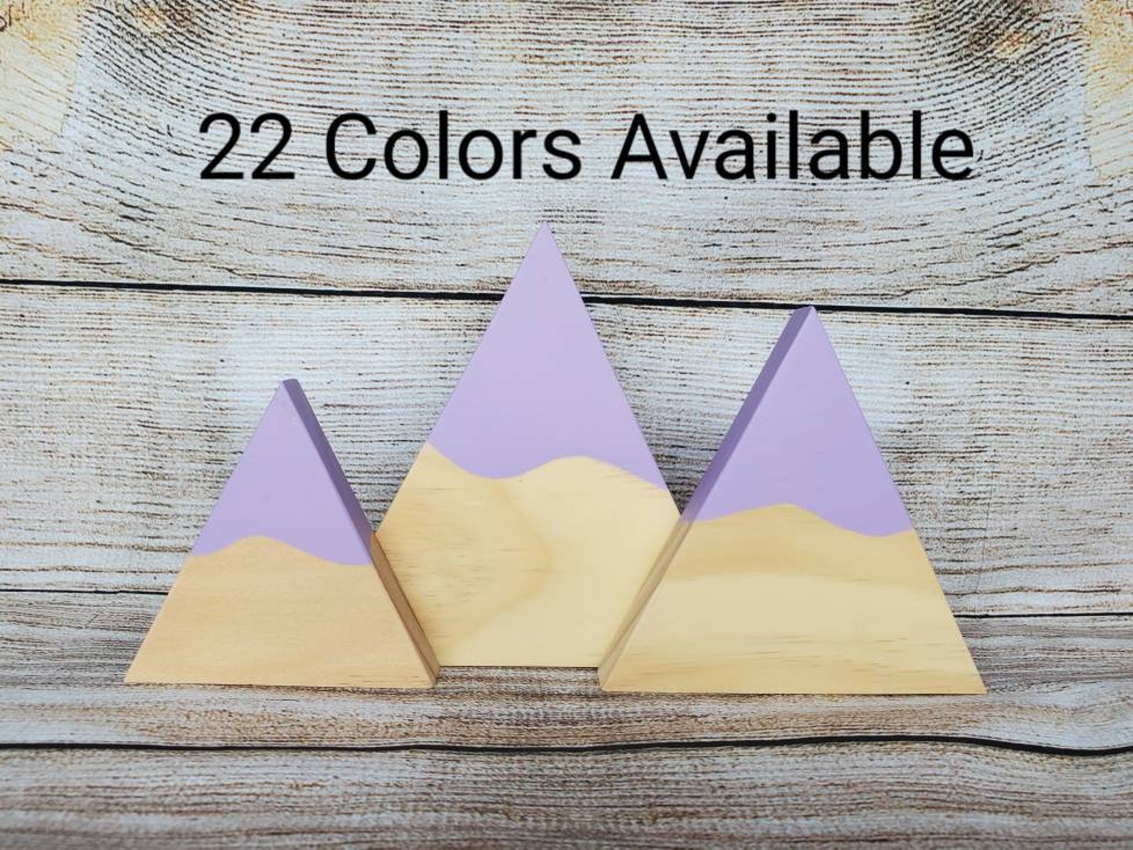 Custom Wooden Mountains Wooden Mountains Painted Mountains | Etsy