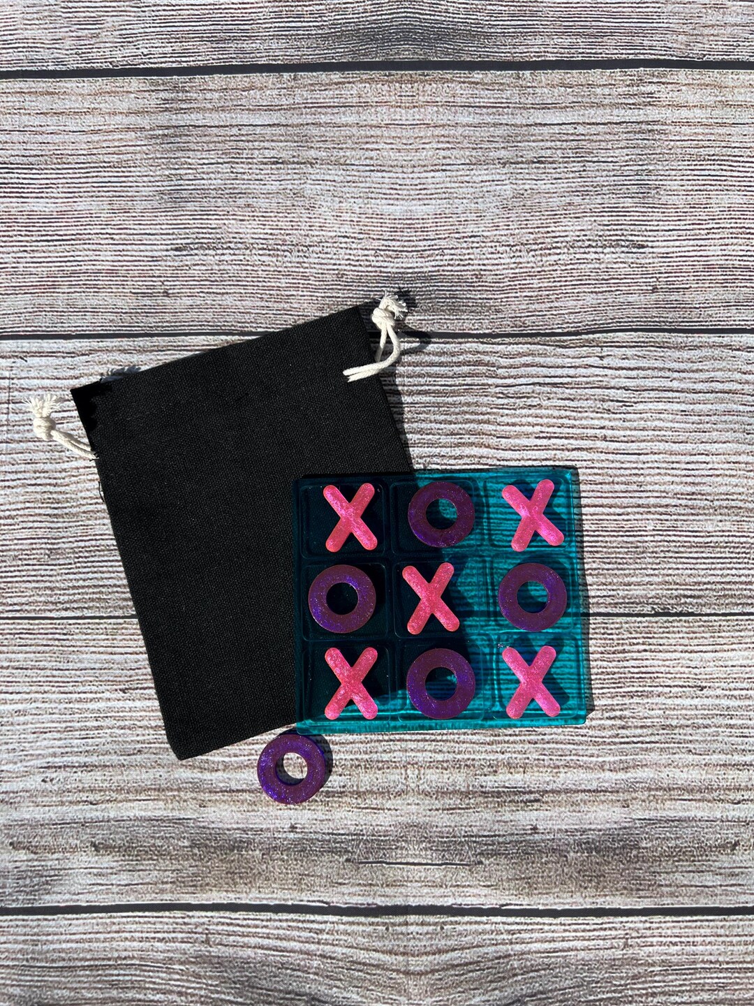 Tic Tac Toe Board, Travel Games, Gift - Etsy