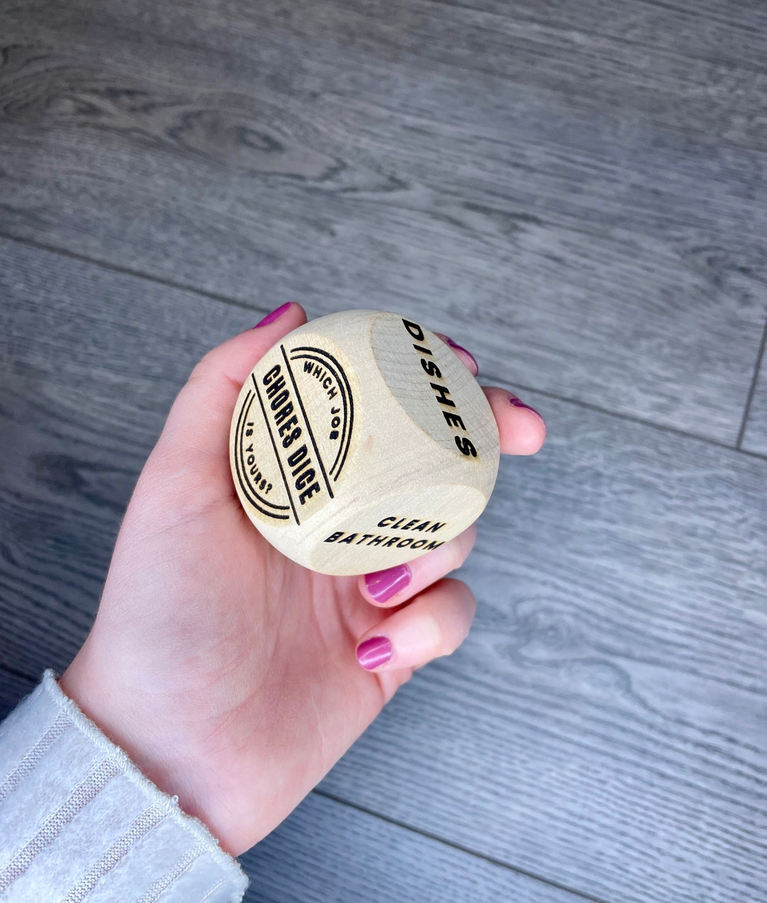 Chores Dice | Which Job is Yours? | Wooden Dice | Decision Dice | Jobs ...