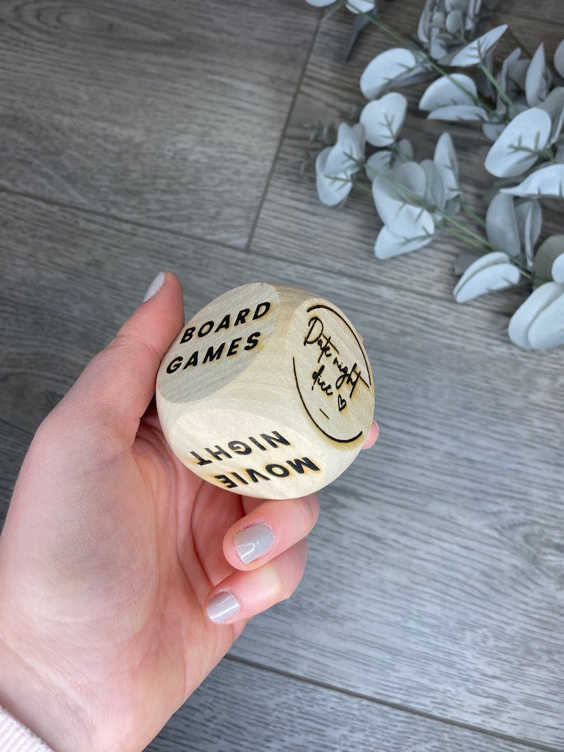 Date Night Dice Wooden Dice Couples Gift Novelty Gifts - Etsy