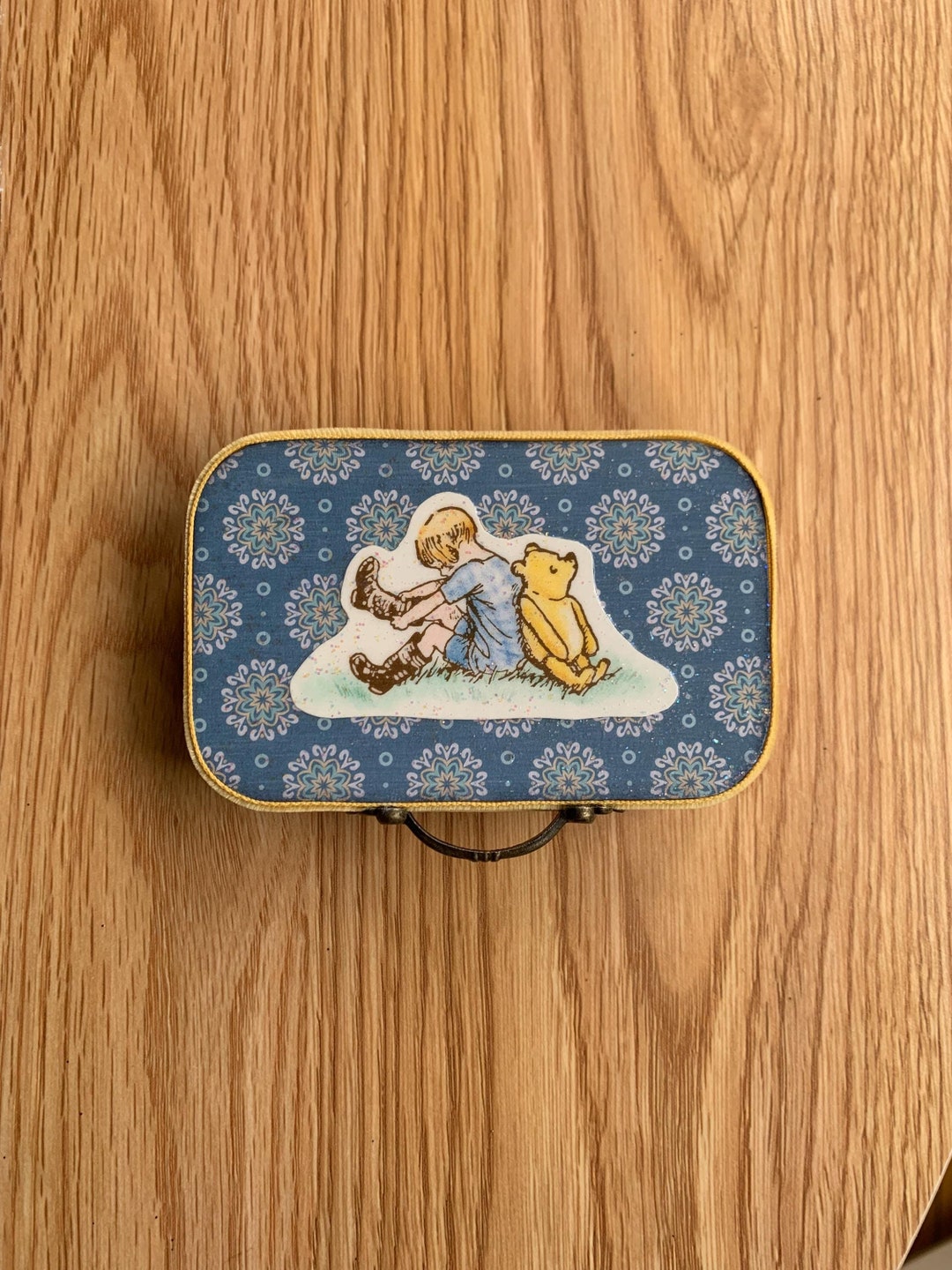 Winnie-the-pooh Gift, Altered Tin, Trinket Box, Prayer/intention Box - Etsy