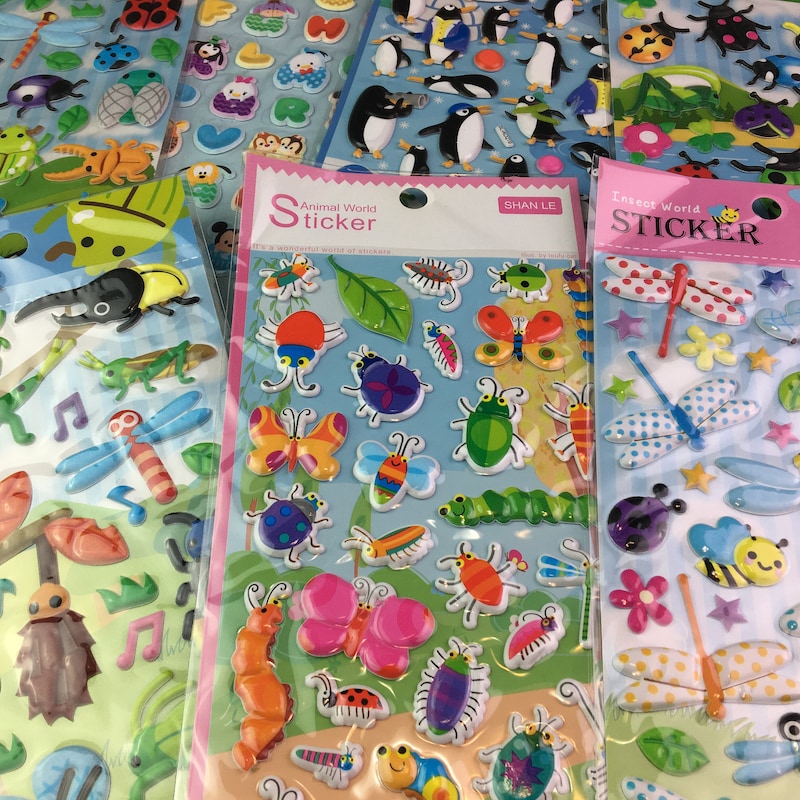 Puffy Stickers - Etsy