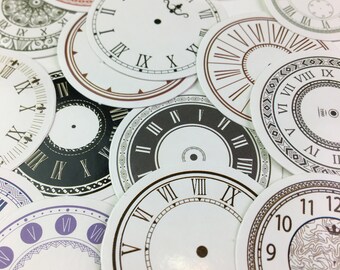 Clock Face Stickers - Etsy