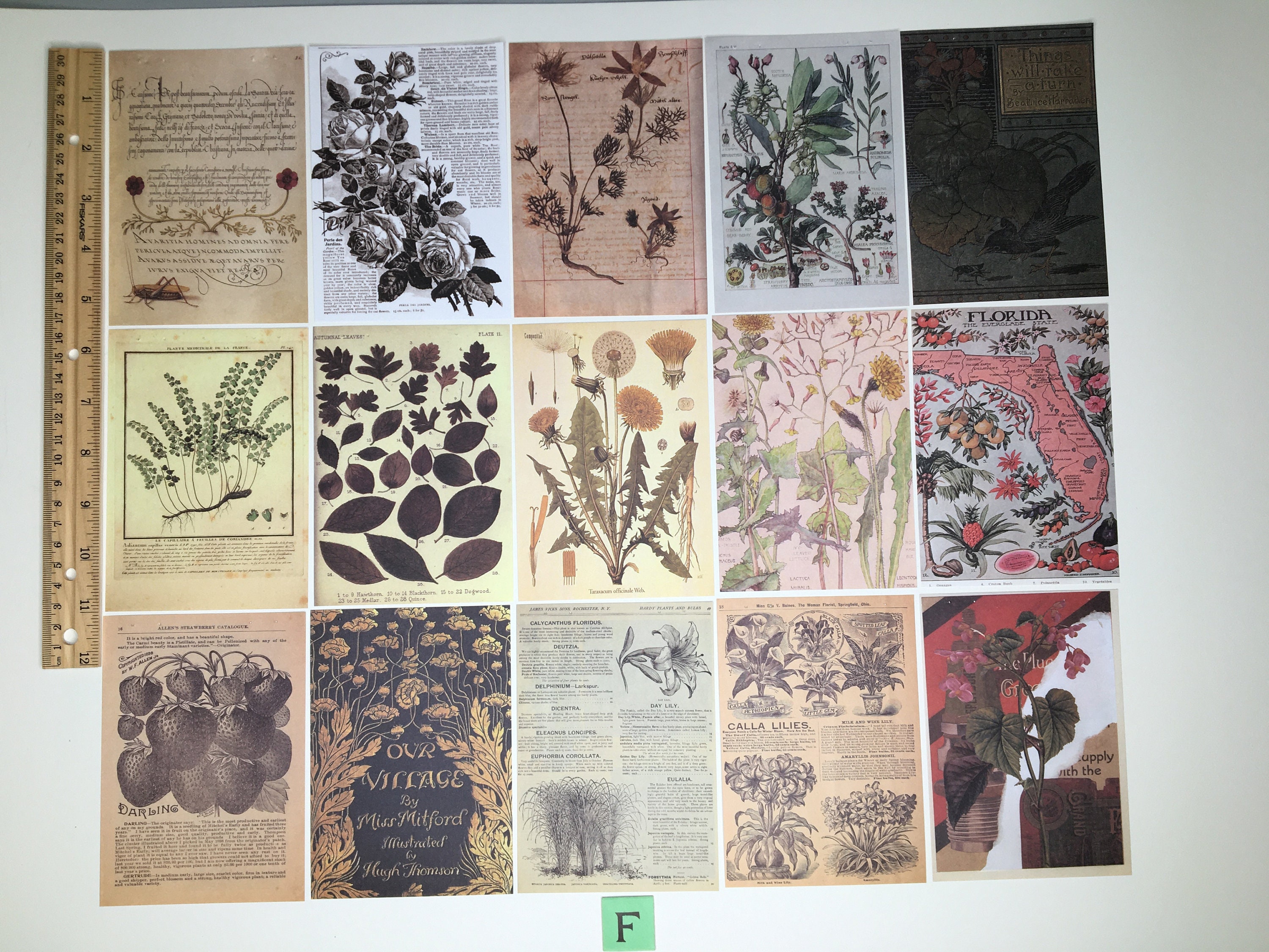 Vintage Style Pages staple Marks at Top of Pages - Etsy