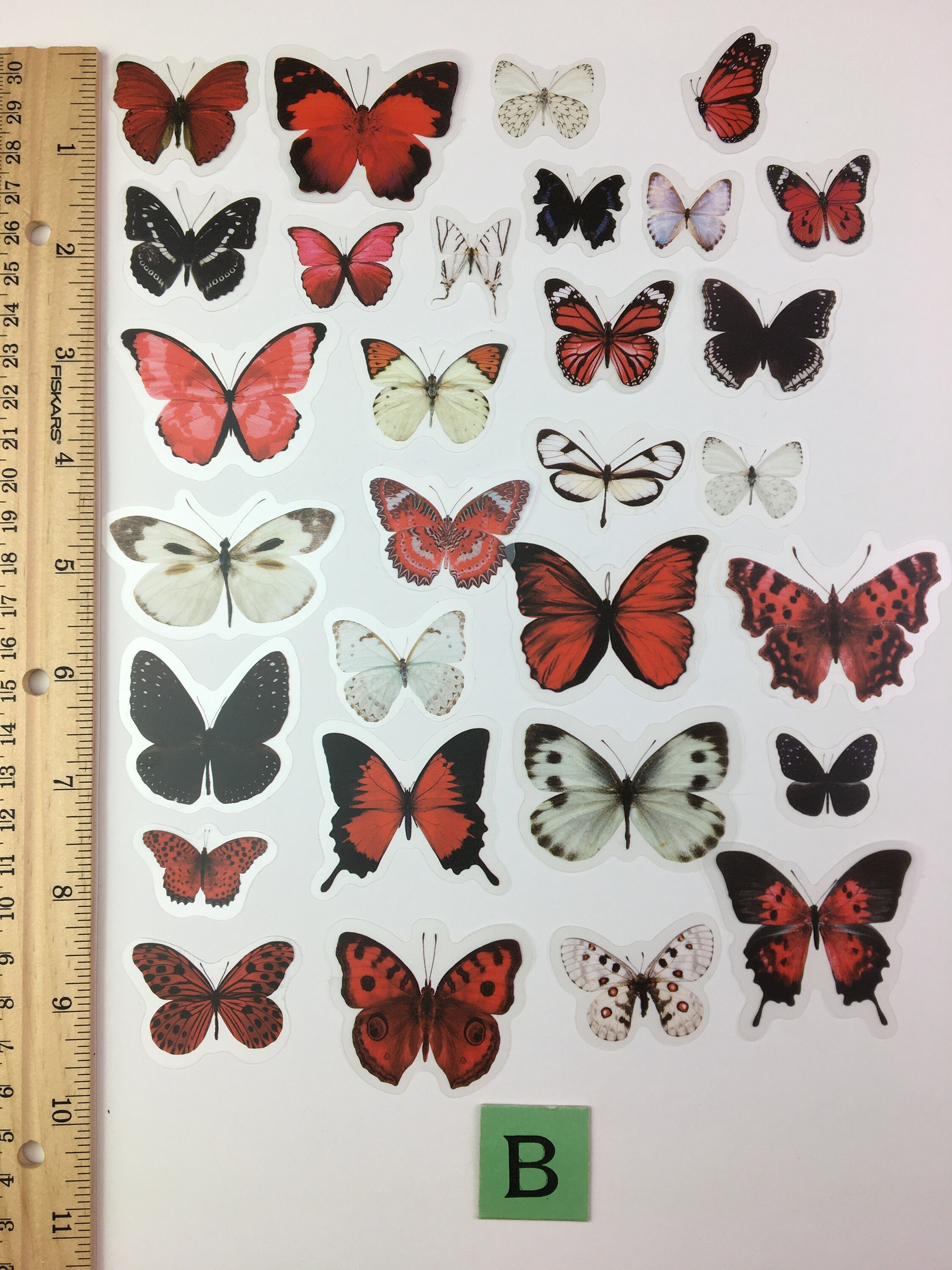 Butterfly Stickers transparent 631 - Etsy