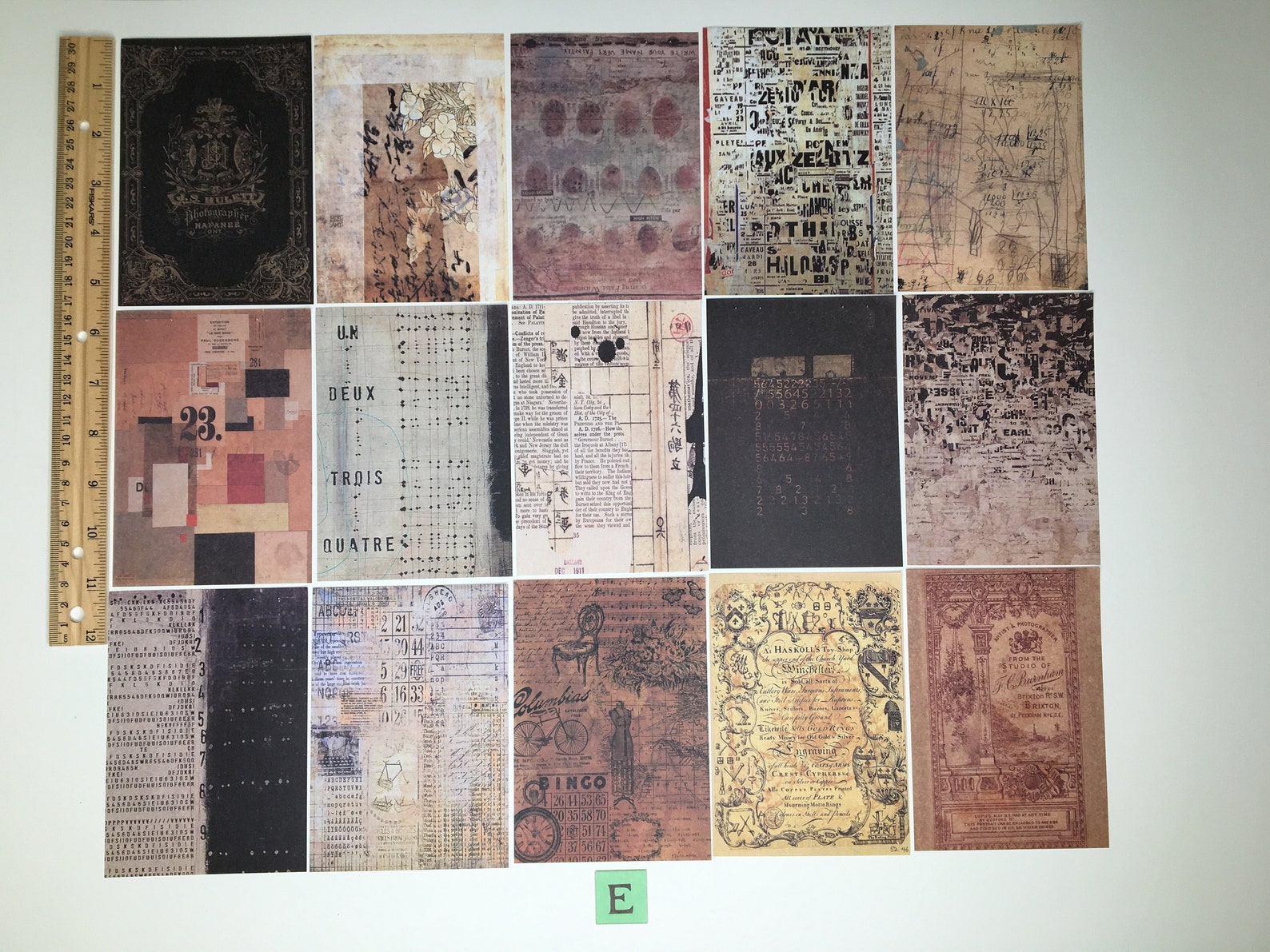 Vintage Style Pages staple Marks at Top of Pages - Etsy