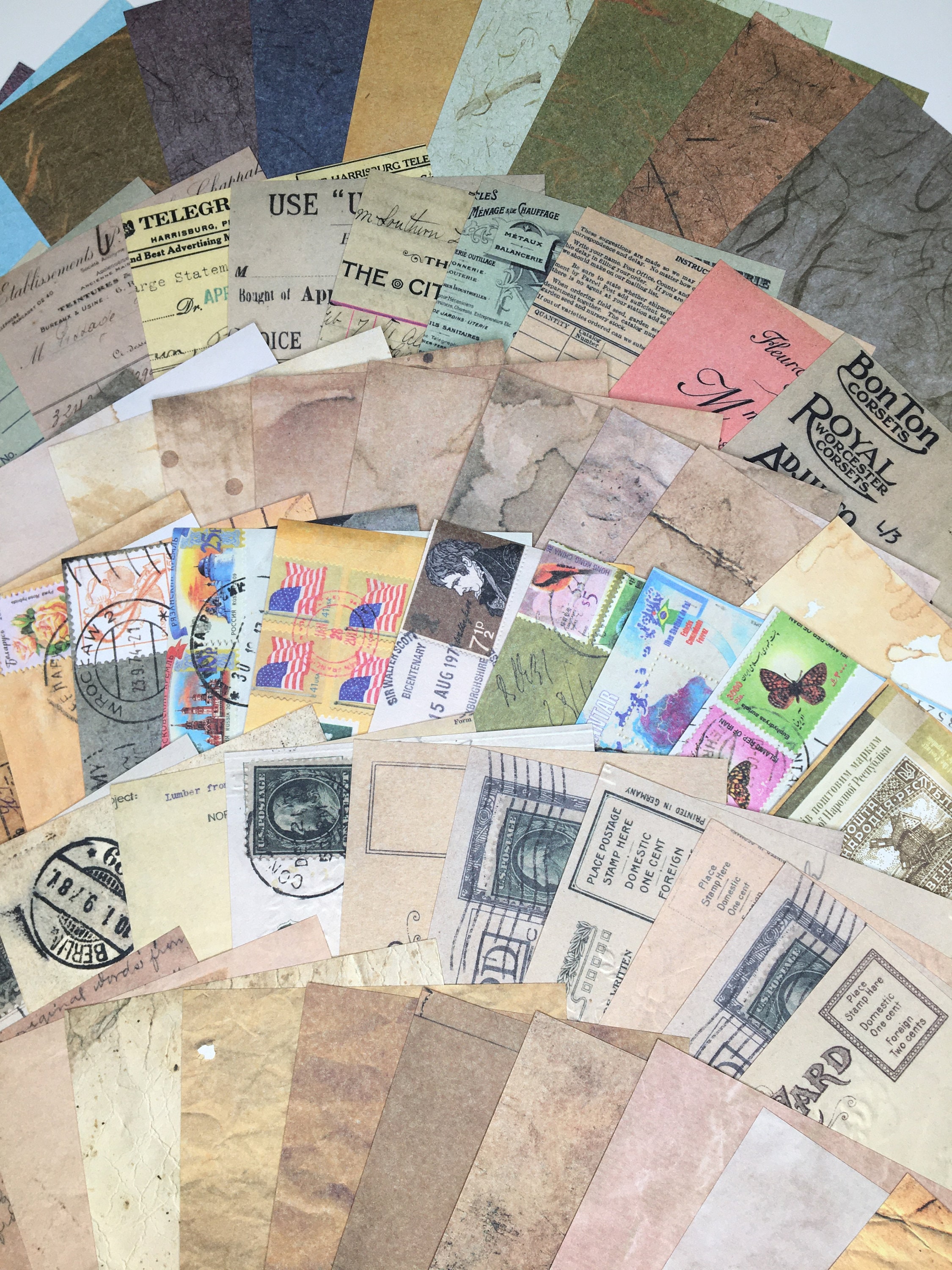 Vintage Style Paper Set 1 - Etsy