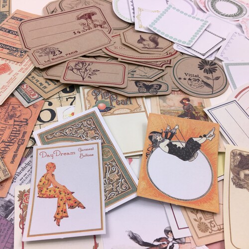 Embellishment Stickers Cute Animals Vintage Items & Fall - Etsy