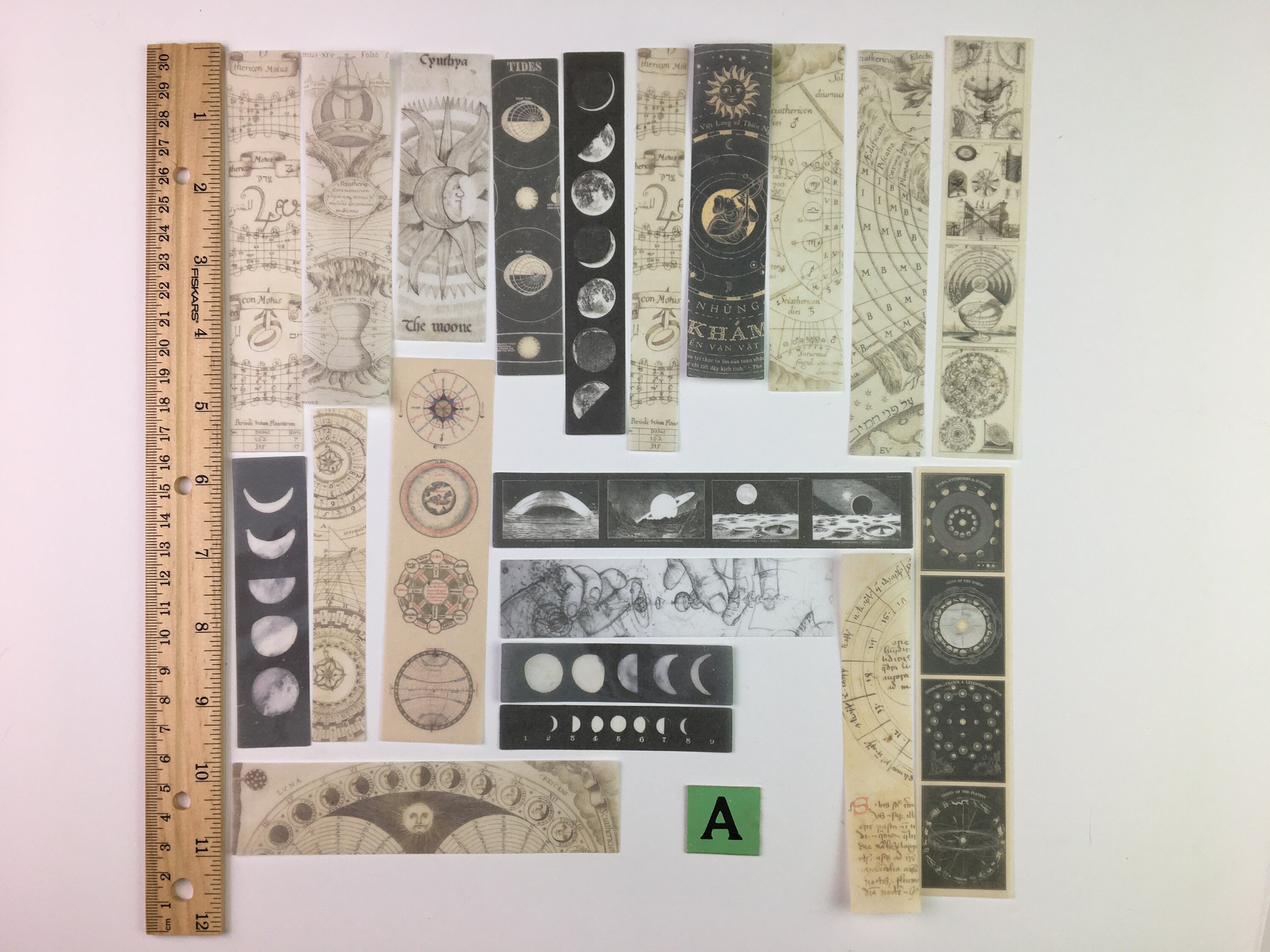 Long & Narrow Semi Transparent Sticker Sets 752 | Etsy