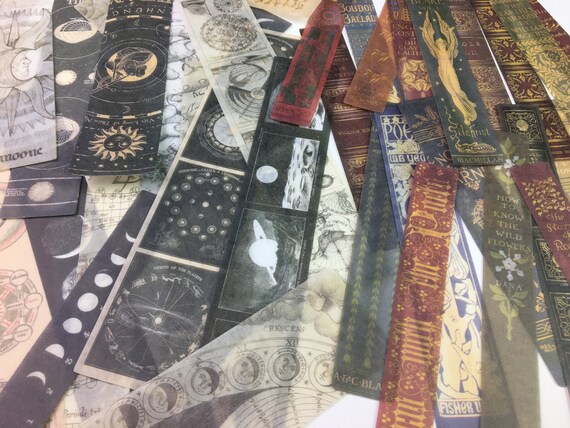 Long & Narrow Semi Transparent Sticker Sets 752 | Etsy