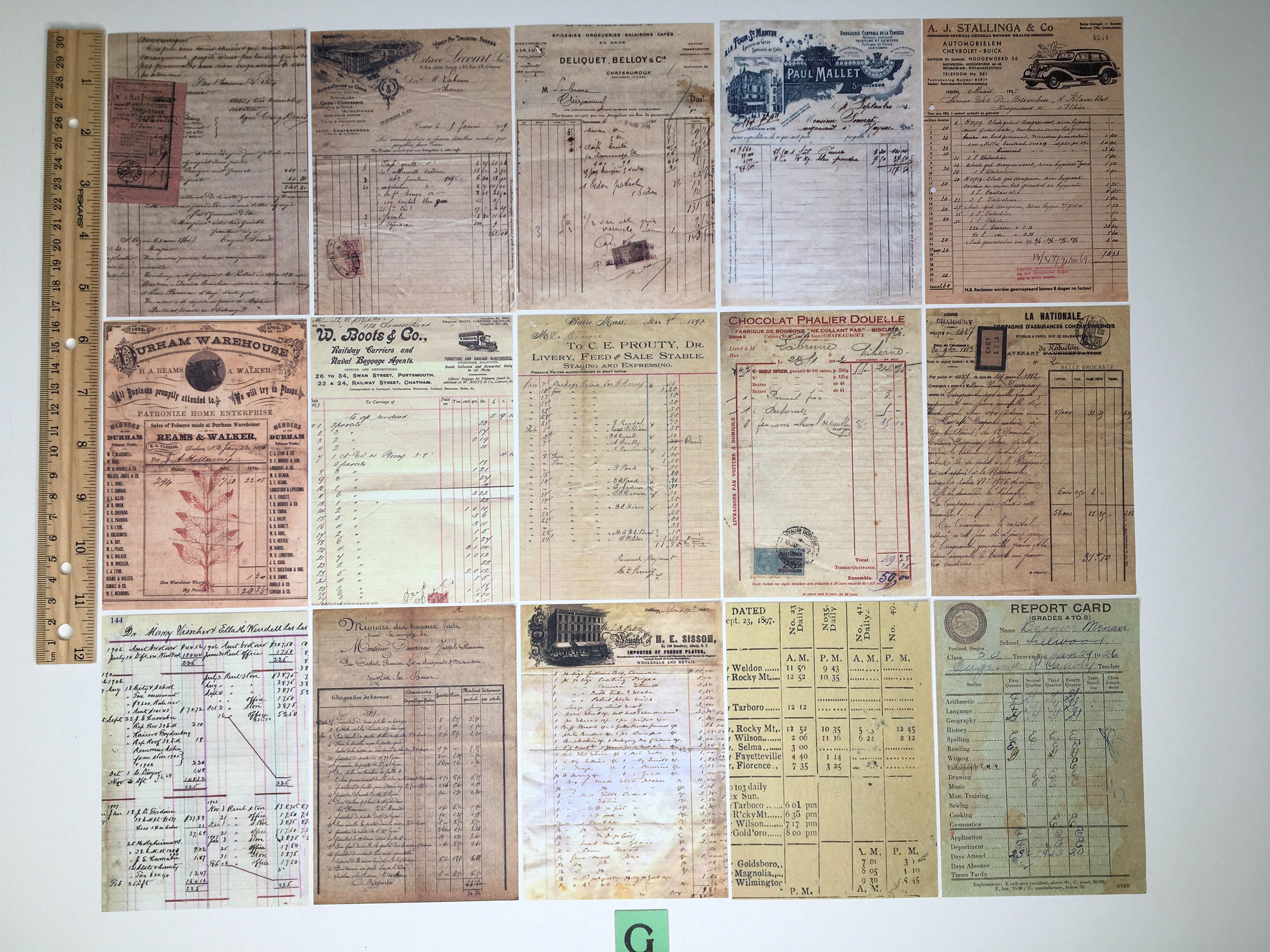 Vintage Style Pages staple Marks at Top of Pages - Etsy