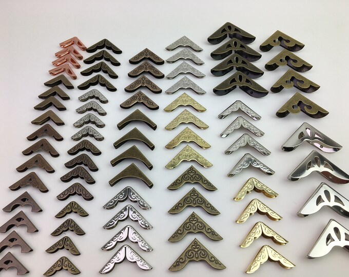 Metal Book Corner Collar Corner for DIY Book Binding Craft Tool in Gold ...