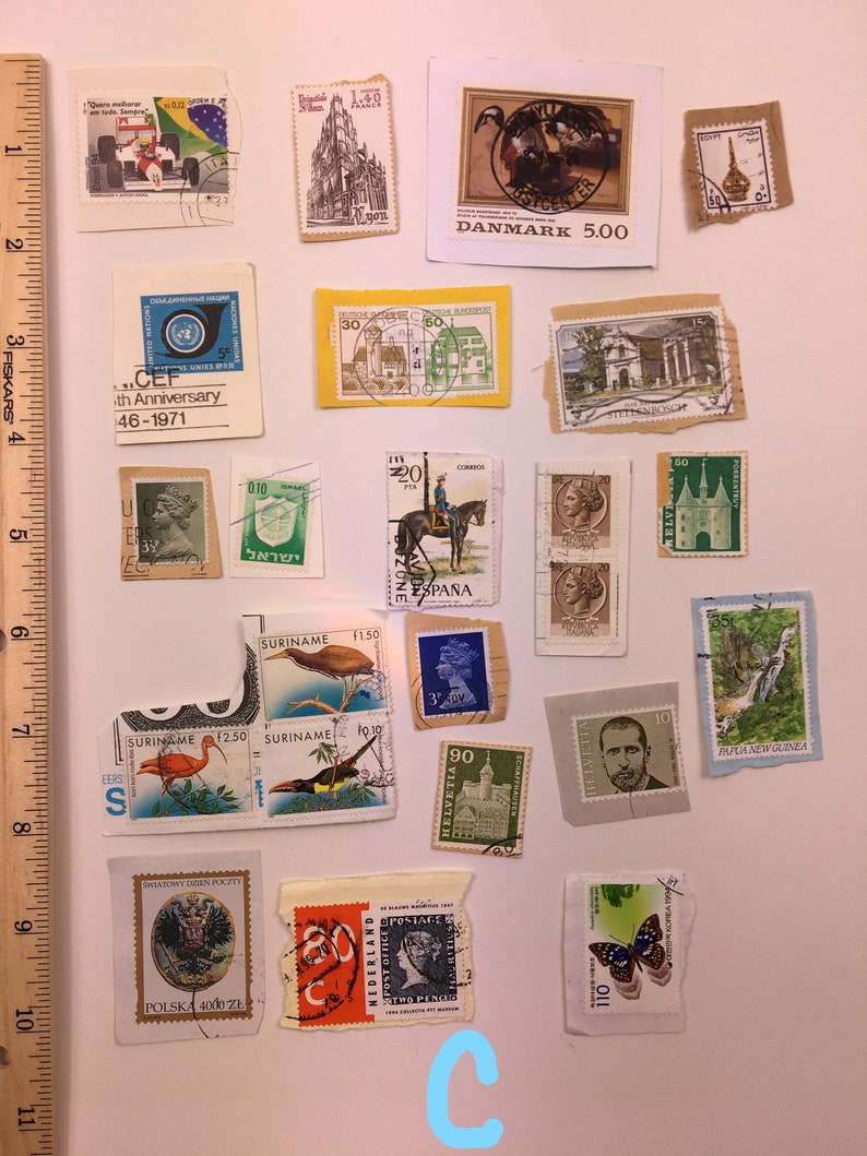 Vintage Postage Stamps | Etsy