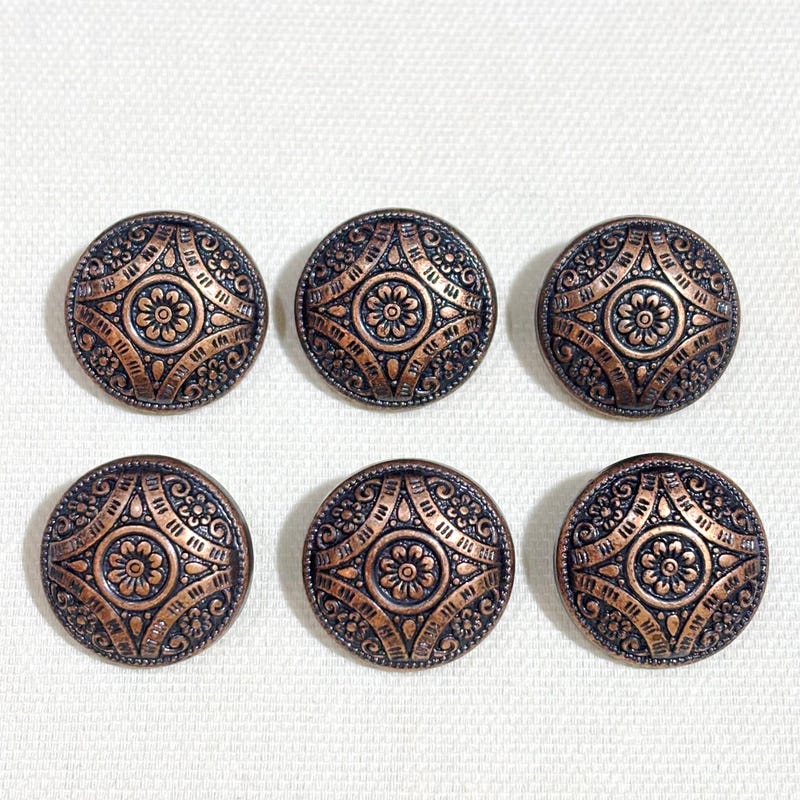 Copper Buttons - Etsy