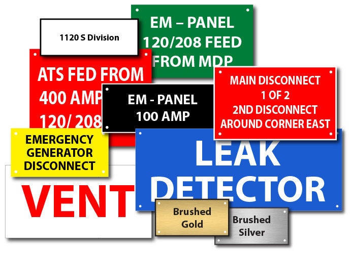 Electrical Tags Meter Box Plates Electric Panel Labels - Etsy