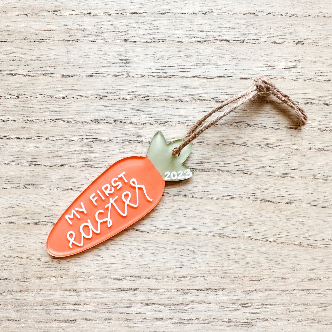 Easter Basket Carrot Tag - My First Easter - Etsy