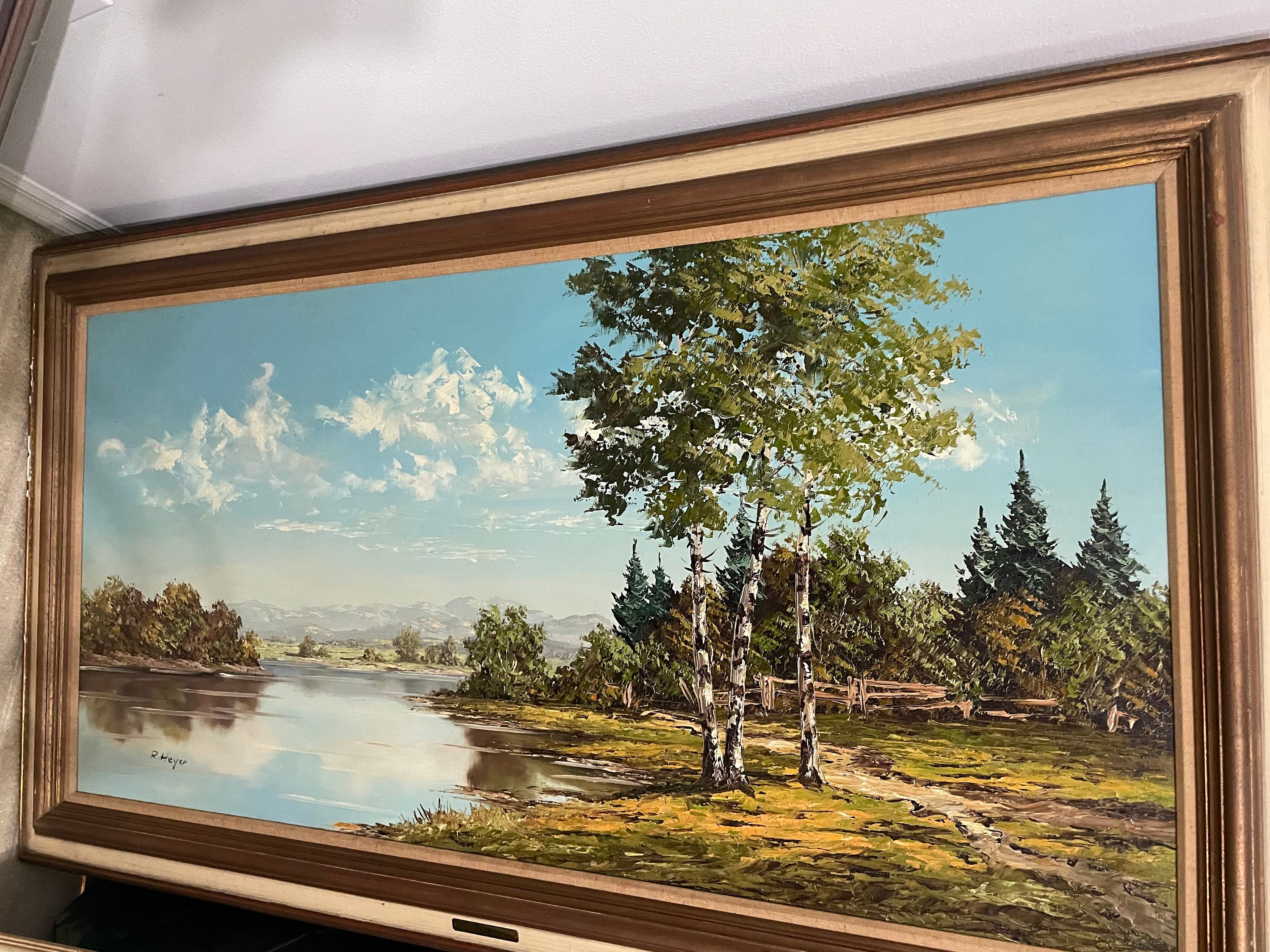 R Heyer Artist Oil Painting - Etsy