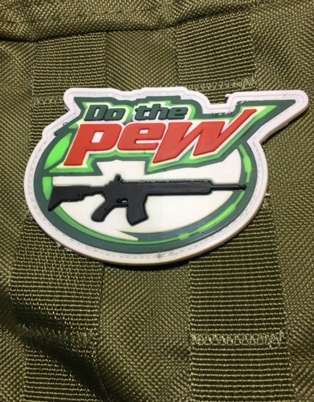 Tactical "do the Pew" PVC Velcro Morale Patch - Etsy