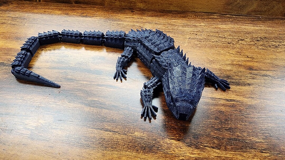 3D Printed Articulated Reptile | Home Decor | Toy | 3d Print | Kids ...