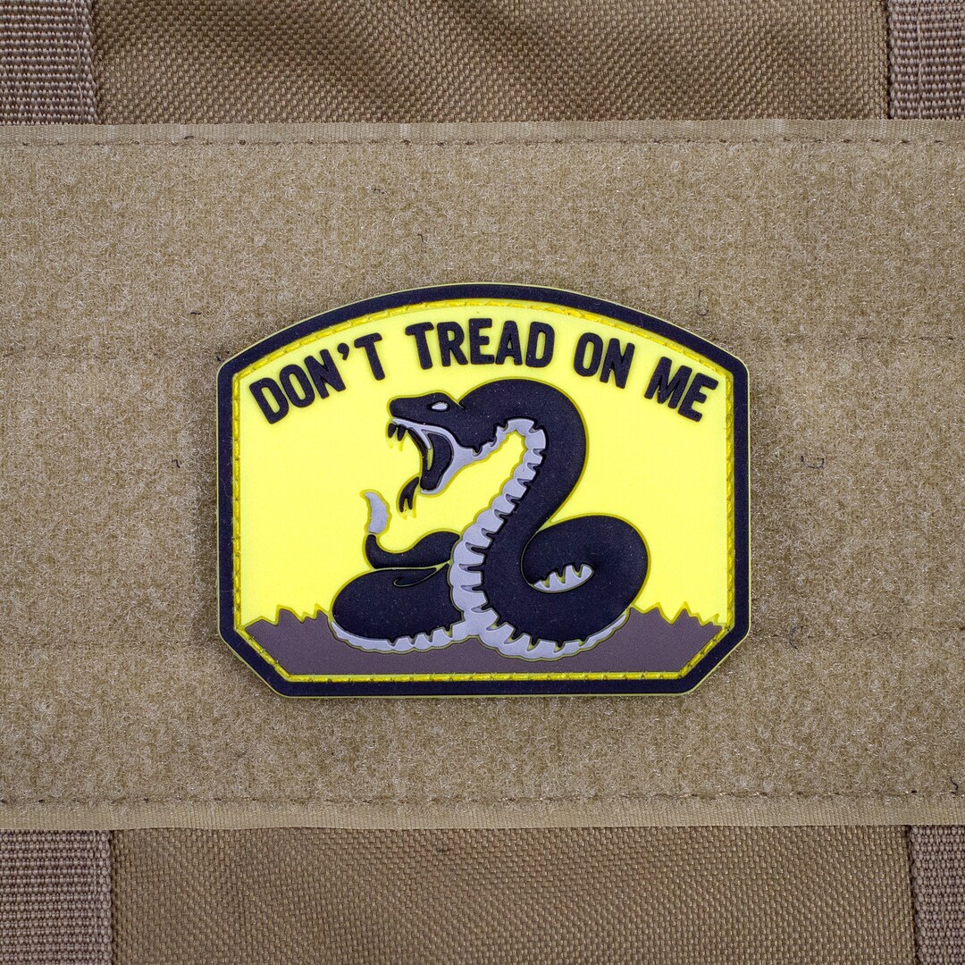 Tactical "don't Tread on Me" PVC Velcro Morale Patch - Etsy