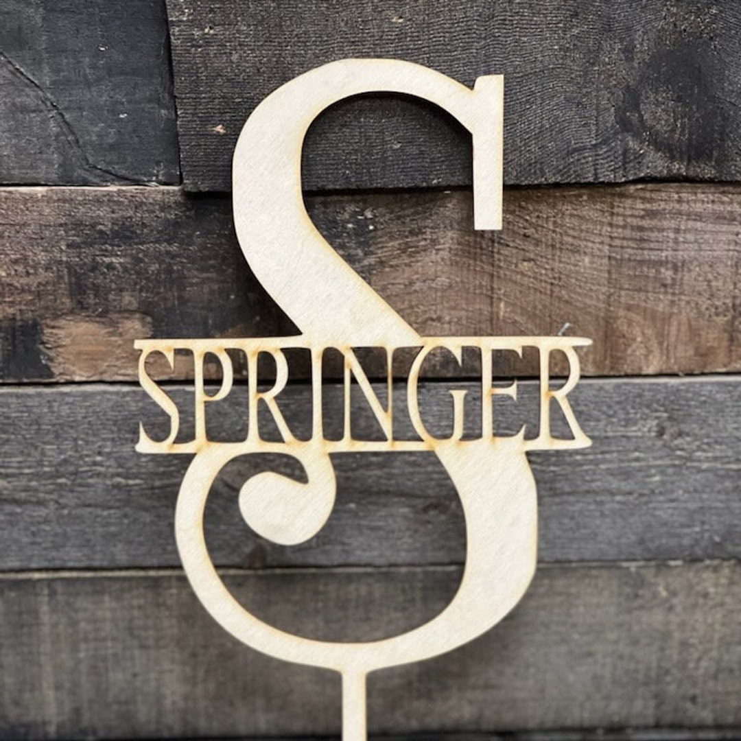 Custom Wooden Cake Topper - Etsy