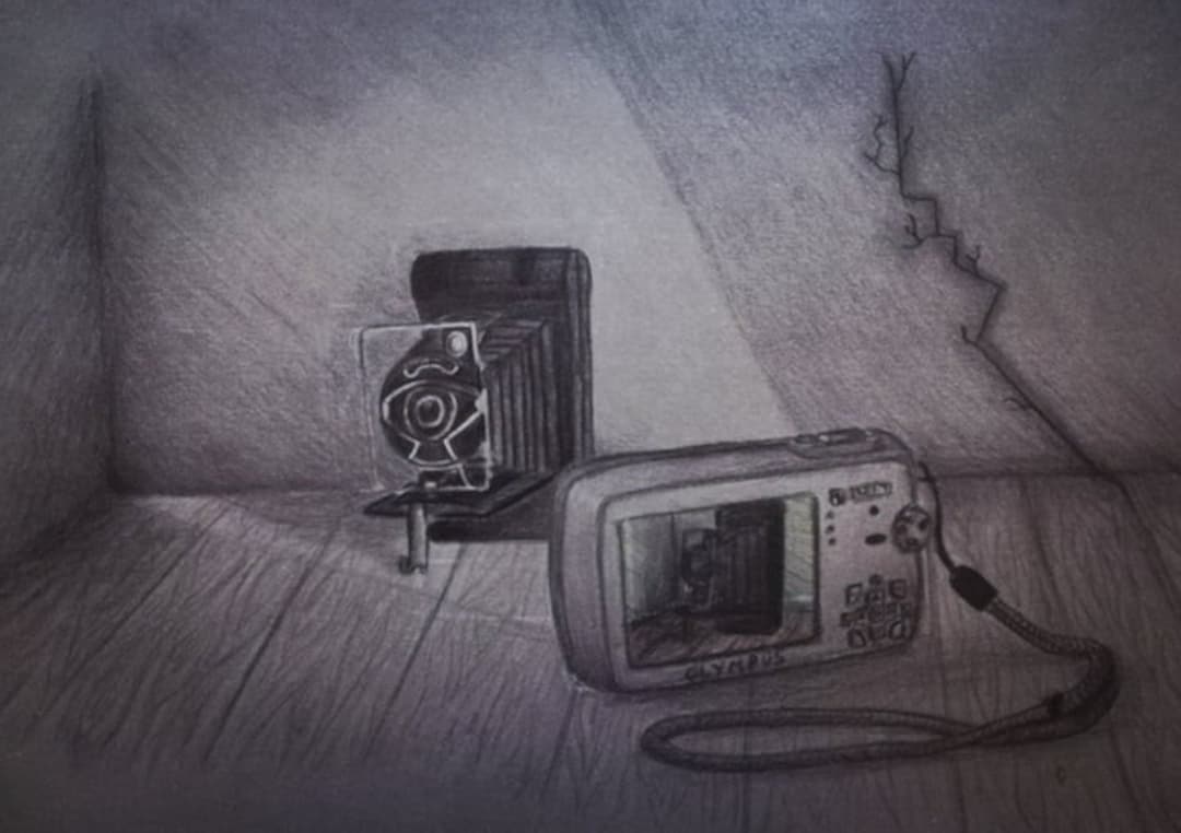 Original Pencil - Camera Photography - Etsy