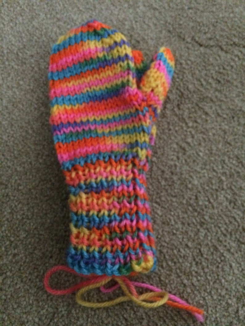 Mittens, Plain Cuff, Size 2-adult - Etsy