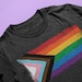 Progress Pride Flag T-shirt - LGBTQ+ BIPOC Rainbow - Gay Pride - Trans ...