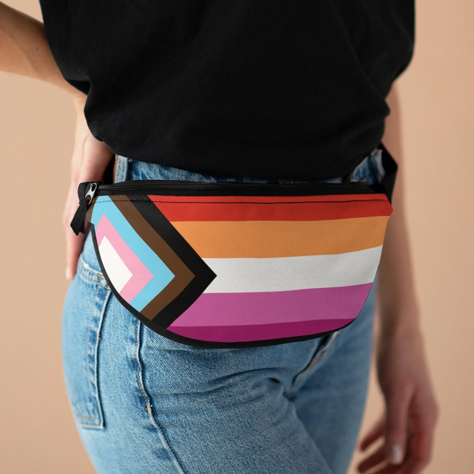 Lesbian Pride Flag Fanny Pack Progress Pride Inclusive Flag - Etsy