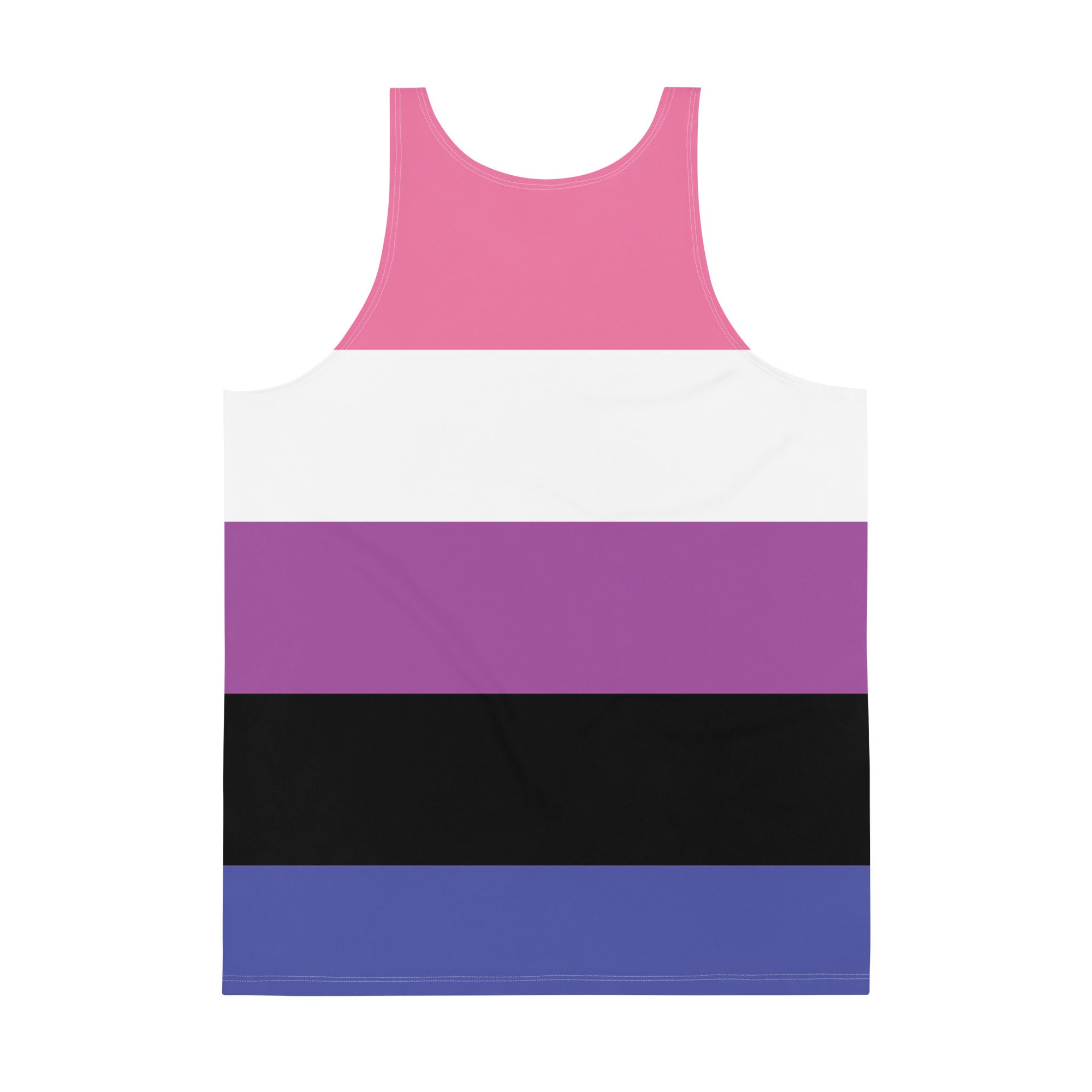 Gender Fluid Pride Flag Tank Top - Masc And Femme Fits