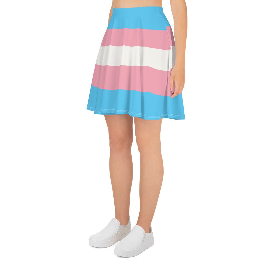Transgender Pride Flag Skater Skirt - Etsy