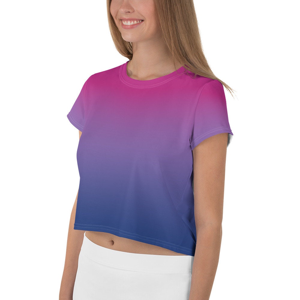 Bisexual Pride Crop Top - Ombre Gradient Fade - Etsy