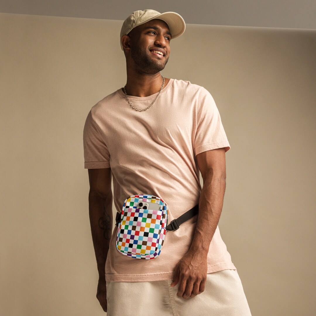 LGBTQ+ Pride Checkered Crossbody Bag - Etsy