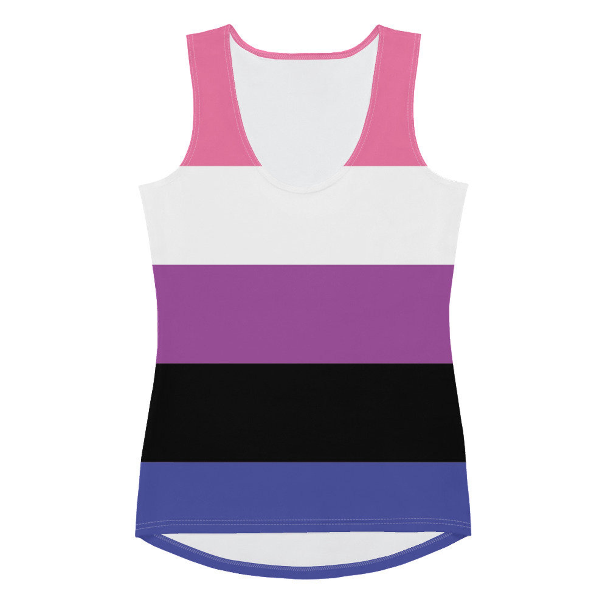 Gender Fluid Pride Flag Tank Top - Masc And Femme Fits
