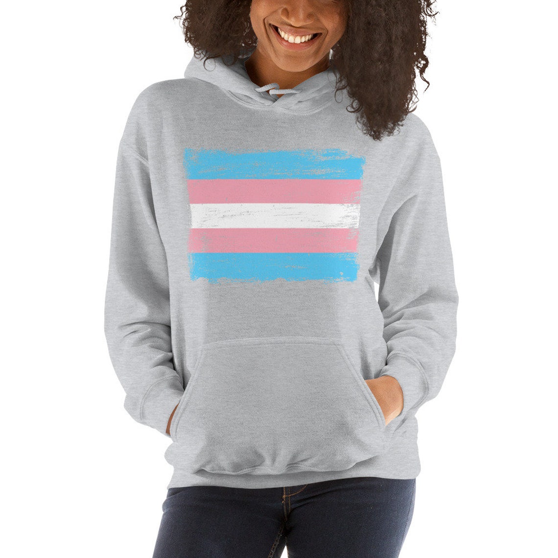 Transgender Pride Flag Hoodie Sweatshirt | Etsy