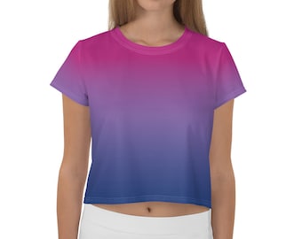 Transgender Pride Crop Top Ombre Gradient Fade | Etsy