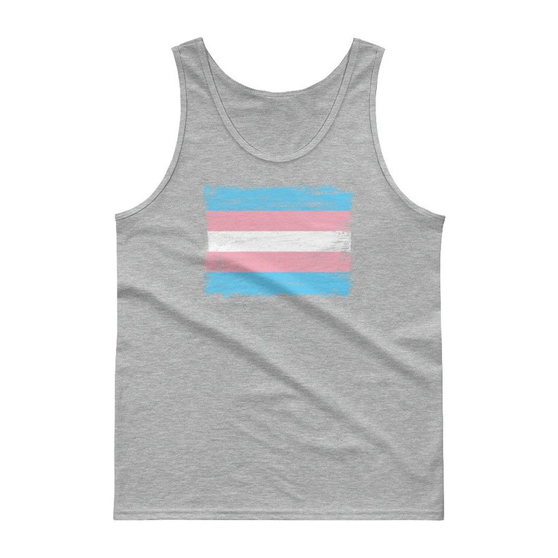 Transgender Pride Flag Tank Top Vintage Painted Style - Etsy