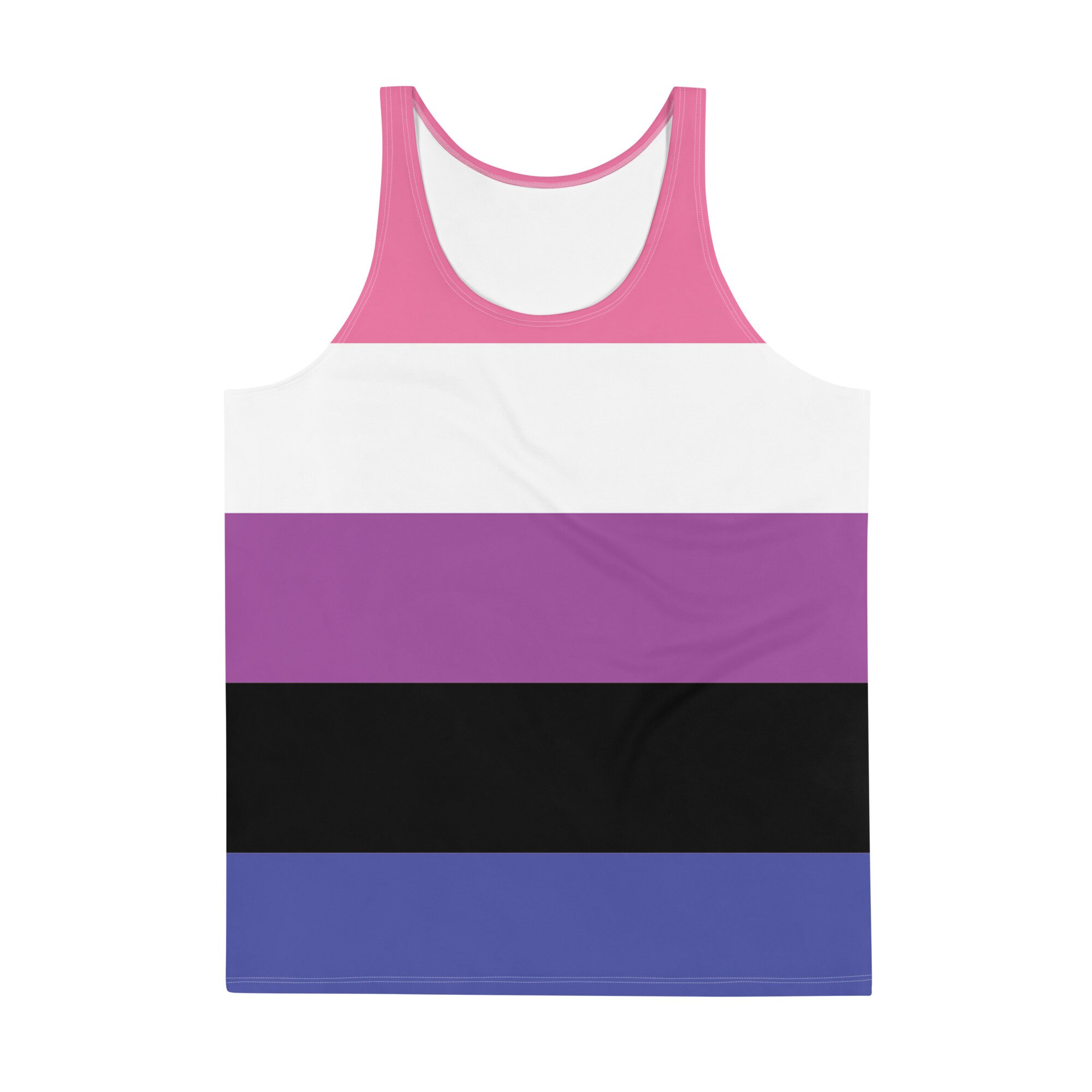 Gender Fluid Pride Flag Tank Top - Masc And Femme Fits