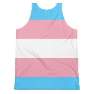 Transgender Pride Flag Tank Top - Masc and Femme Fits - MTF FTM Trans ...