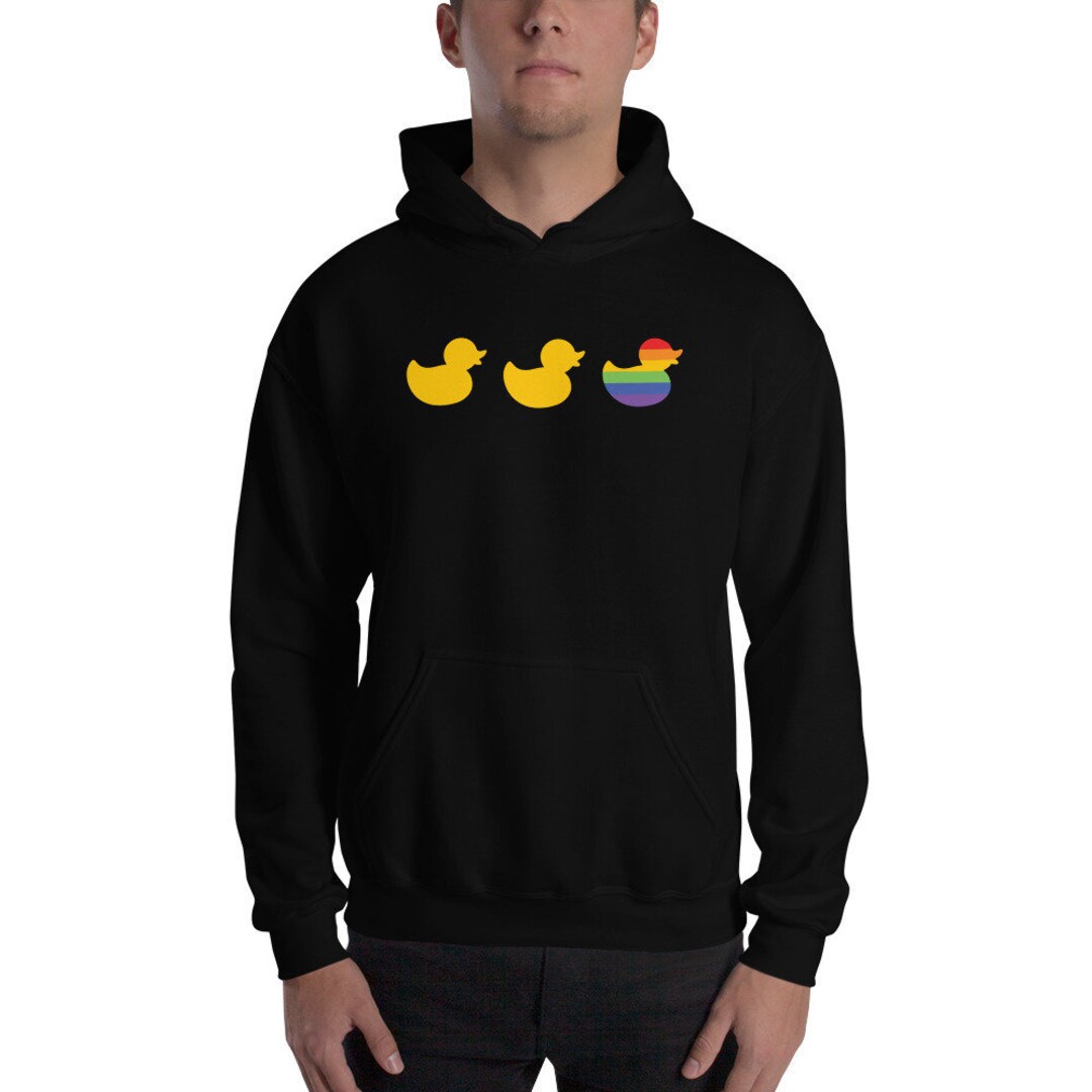 Pato Pato Gay Duck Orgullo Sudadera con capucha arco iris - Etsy España