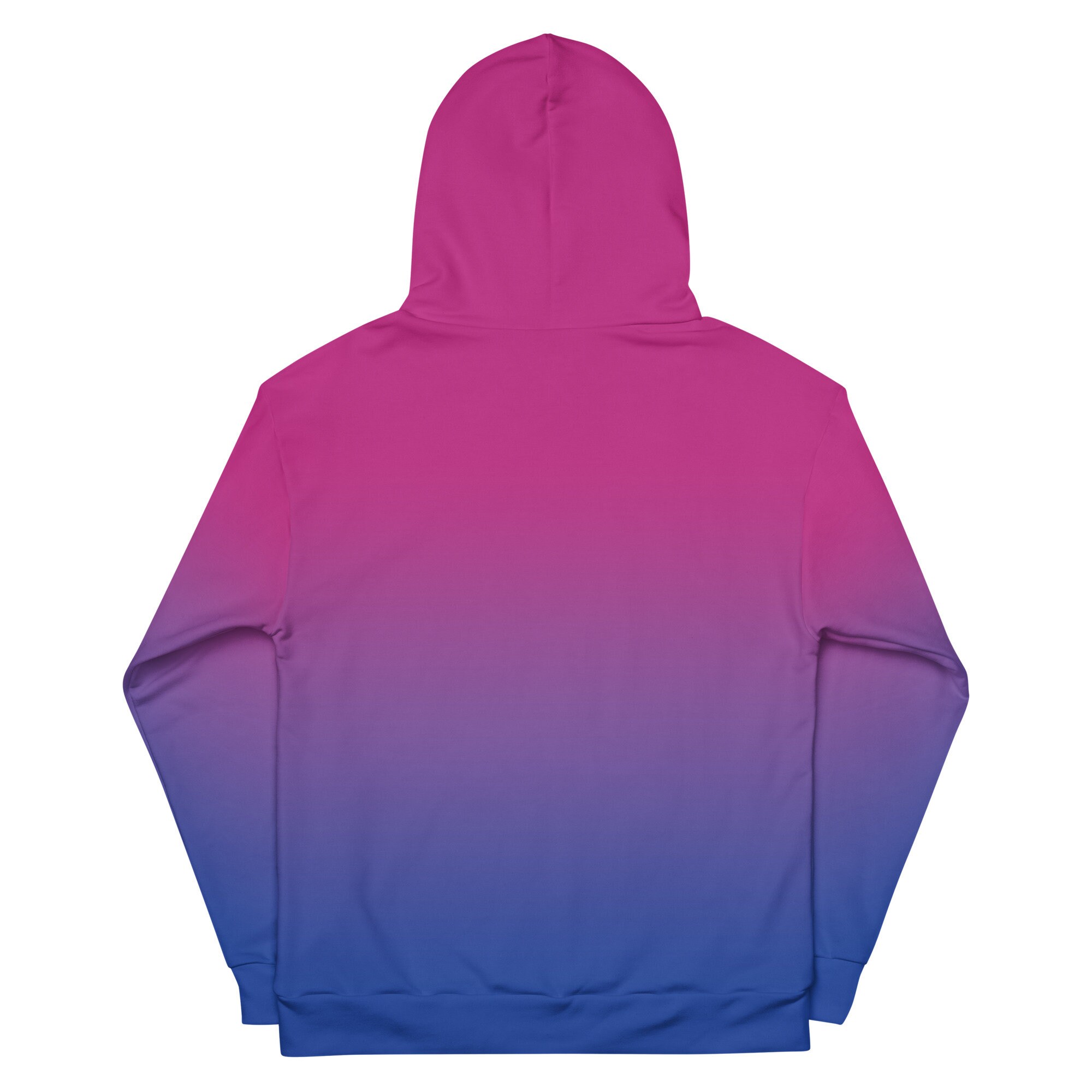Bisexual Ombre Hoodie Sweatshirt - Bi Pride Flag Shirt - Magenta Purple ...